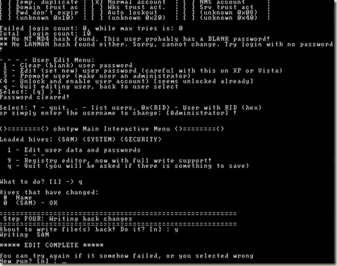Reset Lost Windows Password | Experience - Inspire - Contribute